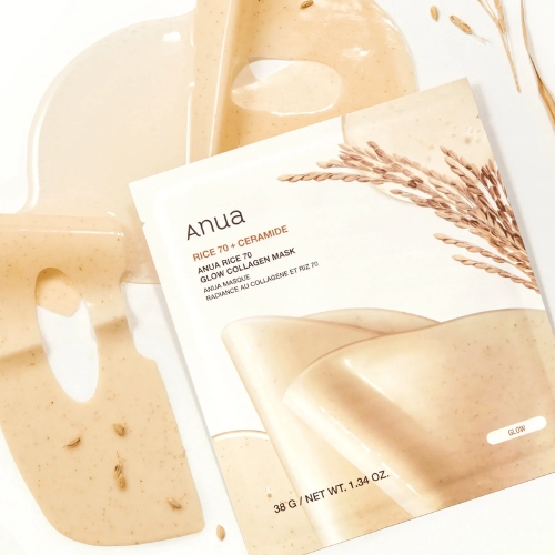Anua Rice 70 Glow Collagen Mask | Koreansk hudpleie og kosmetikk ...